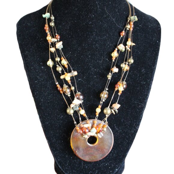 You And I | Jewelry | Vintage You And I Triple Strand Necklace 6 Amber ...